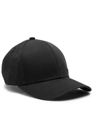BOSS Logo-appliquéd Canvas Cap - Black