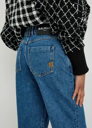 Balmain Straight-leg Denim Jeans