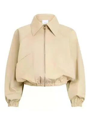 PATOU Zipped Collared Bomber Jacket - Neutrals