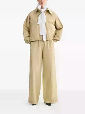 PATOU Zipped Collared Bomber Jacket - Neutrals