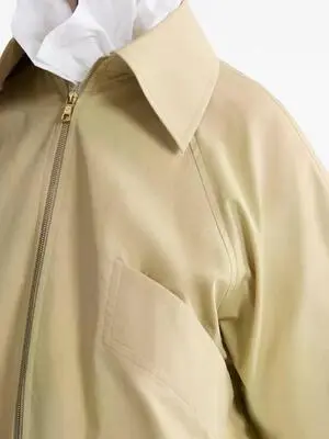 PATOU Zipped Collared Bomber Jacket - Neutrals