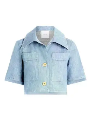PATOU Cropped Jacket - Blue