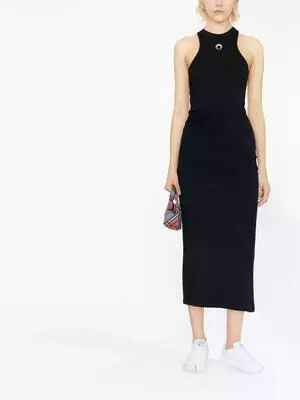 MARINE SERRE Crescent Moon Racerback Dress