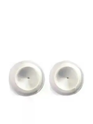 PATOU Disc Earrings - Silver