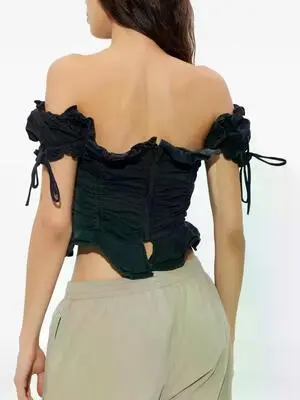 Balenciaga Ruffled Off-shoulder Top