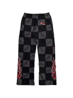 ANTI PROMO Atl Flame /grey Track Pants - Black