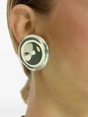 PATOU Disc Clip Earrings