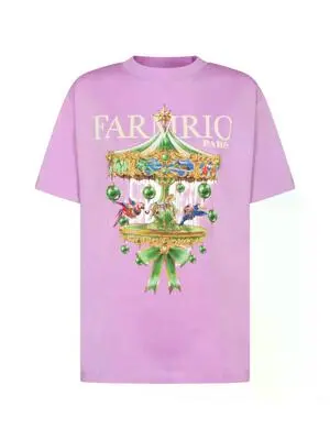 Farm Rio Round Neck T-shirts For Women
