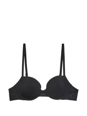Fleur Du Mal Demi Lace Moulded Bra - Black