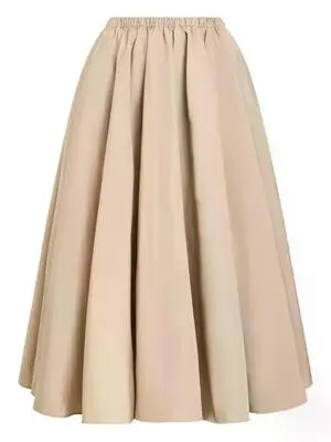PATOU Elasticated-waist Maxi A-line Skirt - Neutrals