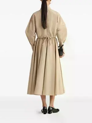 PATOU Elasticated-waist Maxi A-line Skirt - Neutrals