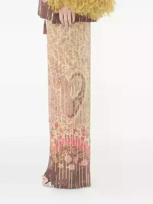 Valentino Garavani Paisley-motif Trousers - Neutrals