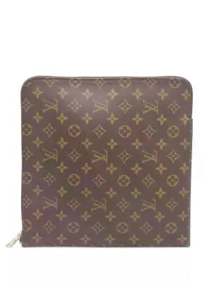 LOUIS VUITTON Monogram Zip Document Case - Brown