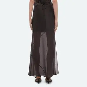 Helmut Lang Layered Sheer Skirt - Bistre