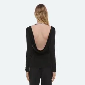 Helmut Lang Reverse Cowl Top - Black