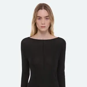 Helmut Lang Reverse Cowl Top - Black