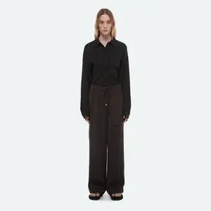 Helmut Lang Twill Wide-leg Cargo Pants - Bistre