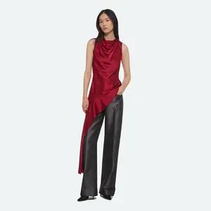 Helmut Lang Relaxed Bootcut Wool Gabardine Trousers - Black