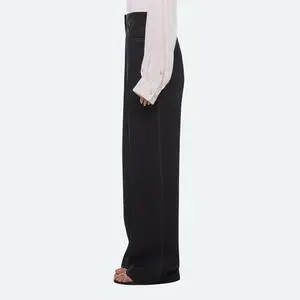 Helmut Lang Relaxed Bootcut Wool Gabardine Trousers