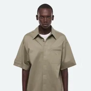 Helmut Lang Looped Tape Shirt - Vetiver