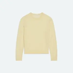 Helmut Lang Sheer Voile Crewneck Top - Yellow