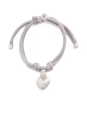Patou Heart Drawstring Bracelet - Grey