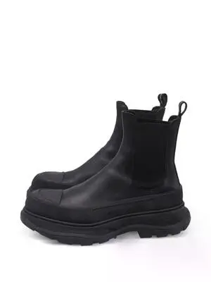 Alexander McQueen Leather Chelsea Boots - Black
