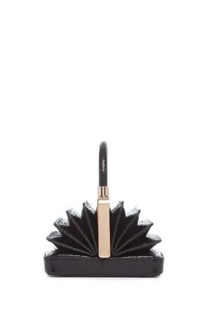 Gabriela Hearst Diana Bag In Snakeskin - Black