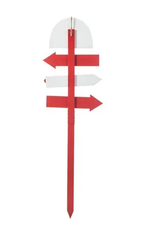 GLITZHOME 41.75"h Valentine's Wooden Rainbow Word Sign Yard Stake