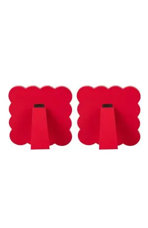 GLITZHOME 6"h Set Of 2 Valentine's Wooden Table Decor