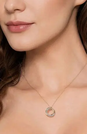 Gabriel & Co. Diamond Linked Pendant Necklace
