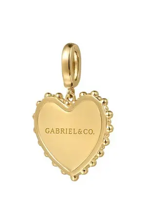 GABRIEL & CO. 14k And Diamond Heart Pendant