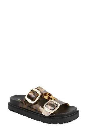 Mia Gen-t Buckled Sandals - Tortoise