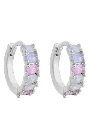 GIRLS CREW Dreaming About You Hoop Earrings - Silver