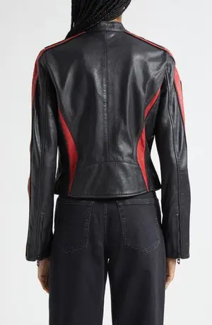 DIESEL® L-ovable Leather Biker Jacket