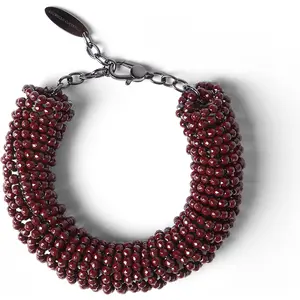 Brunello Cucinelli Sterling Silver Bracelet - Red