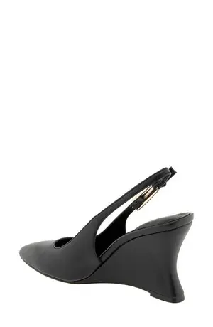 Bcbgmaxazria Xyla Slingback Pointed Toe Wedge Pump - Black
