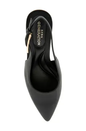 Bcbgmaxazria Xyla Slingback Pointed Toe Wedge Pump - Black