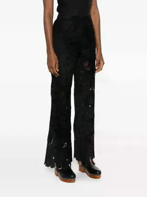 Sandro Floral Lace Trousers