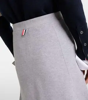 Thom Browne 4-bar Cotton Miniskirt