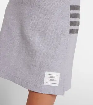 Thom Browne 4-bar Cotton Miniskirt - Grey