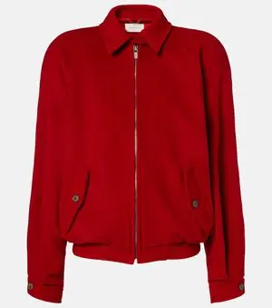Magda Butrym Wool Bomber Jacket - Red