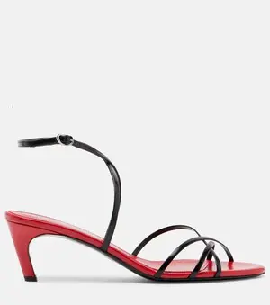 Proenza Schouler Uma Leather Slingback Sandals - Red