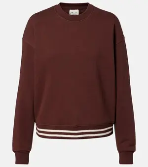 The Upside Striped Cotton Jersey Sweatshirt