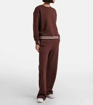 The Upside Striped Cotton Jersey Sweatshirt