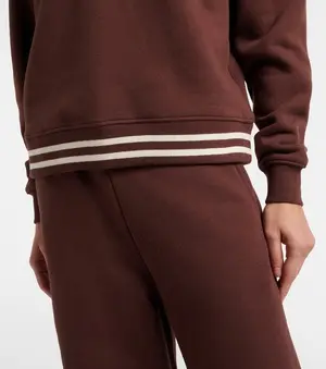 The Upside Striped Cotton Jersey Sweatshirt
