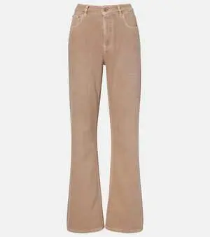 Ag Straight Leg Jeans - Beige