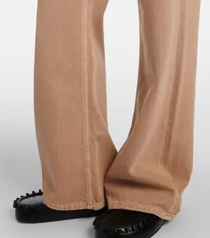 Ag Straight Leg Jeans - Beige