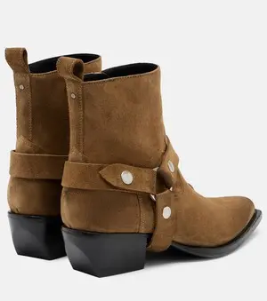 GOLDEN GOOSE Debbie Low Suede Ankle Boots - Brown
