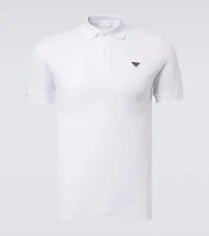 Prada Cotton Piqué Polo Shirt - White